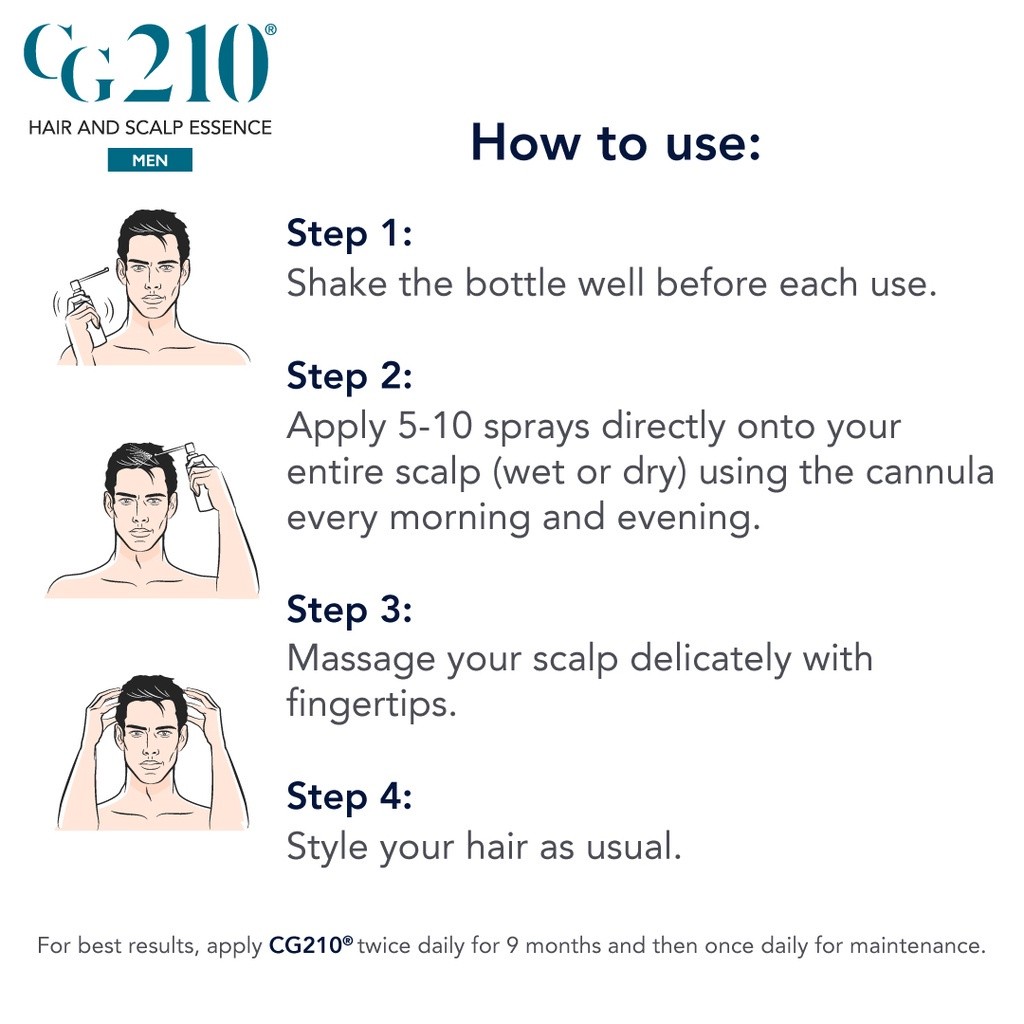 *Exp June 2026 CG210 Hair and Scalp Essence Men (80ml) | Shopee Malaysia