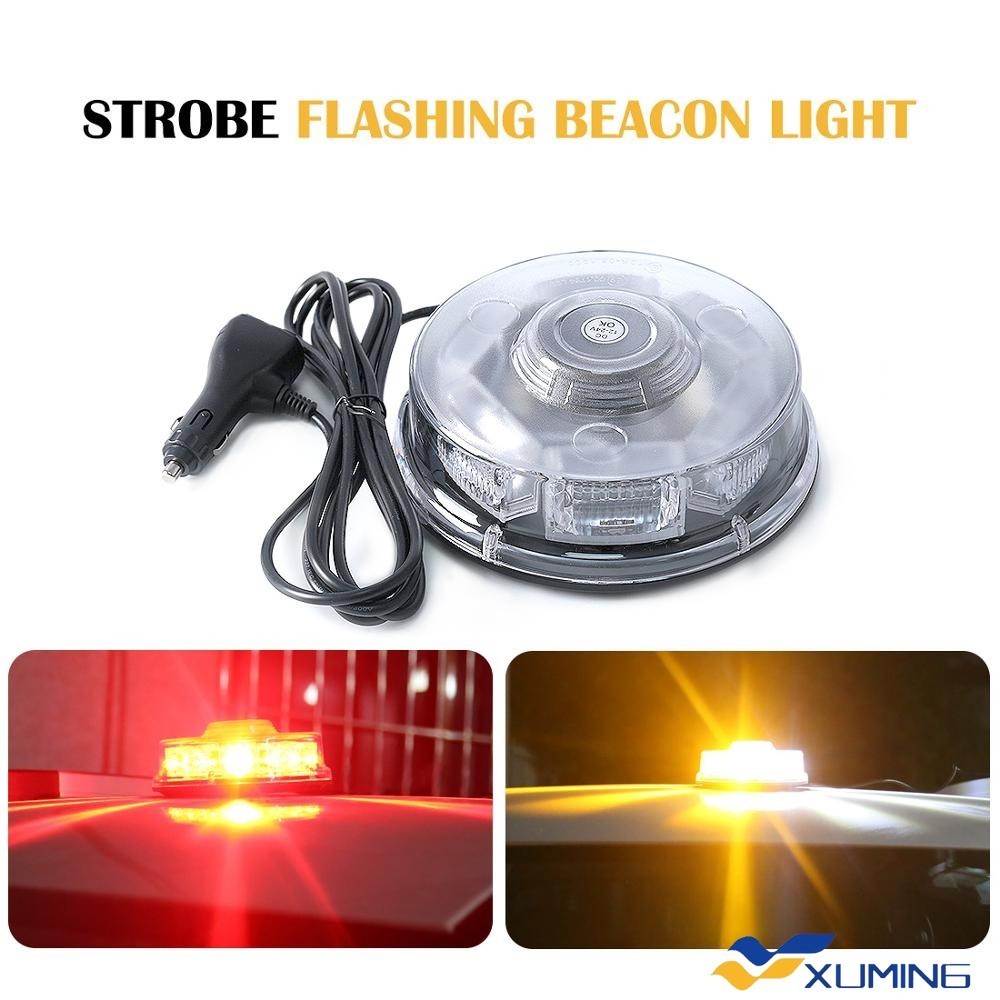 Police Light Flashing Beacon Strobe Alarm Signal LED Roof Warning ...
