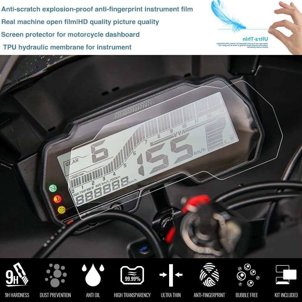 ZR For Motorcycle Gauge Protector panel film Screen Instrument ...