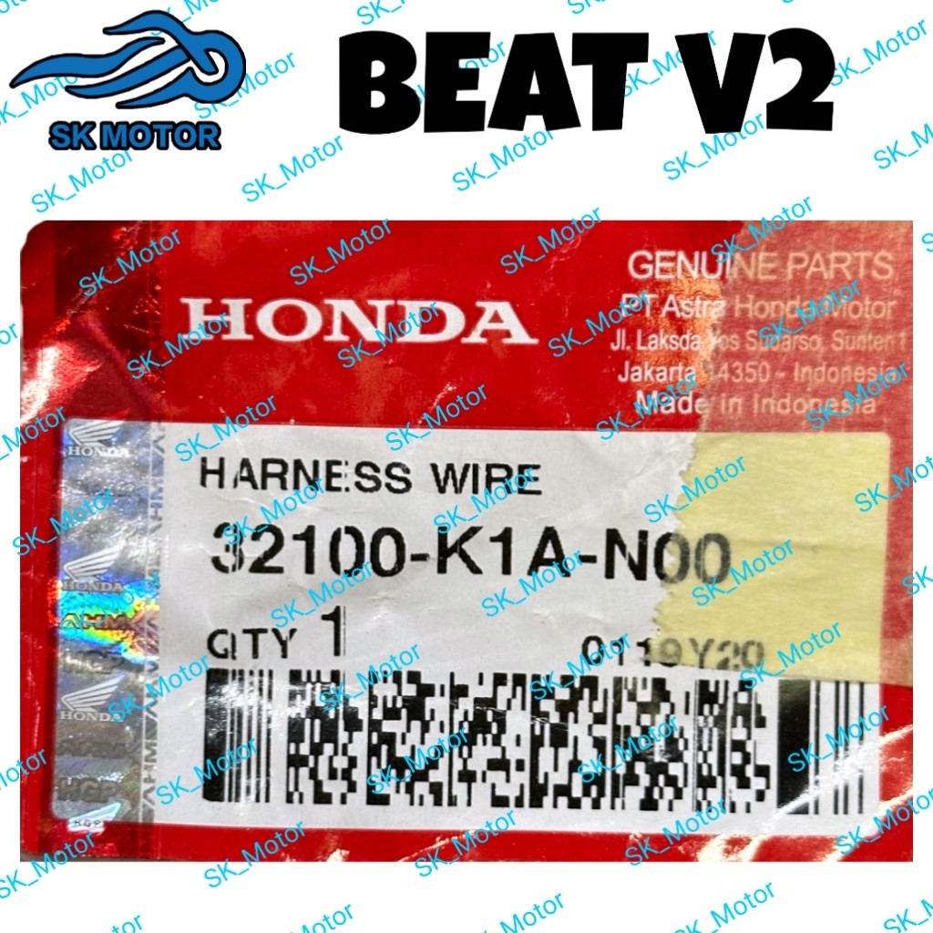 Honda BEAT FI V2 (NEW) Original Fr Sub Harness Button Winker Signal ...