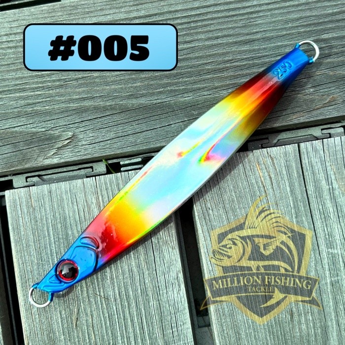 【MJ017 𝐎𝐍𝐄 𝐏𝐈𝐓𝐂𝐇】Fast Jig / Slow Jig lure 150g 200g 250g Jig Killer SHIMANOO Chrome Body Jig ...