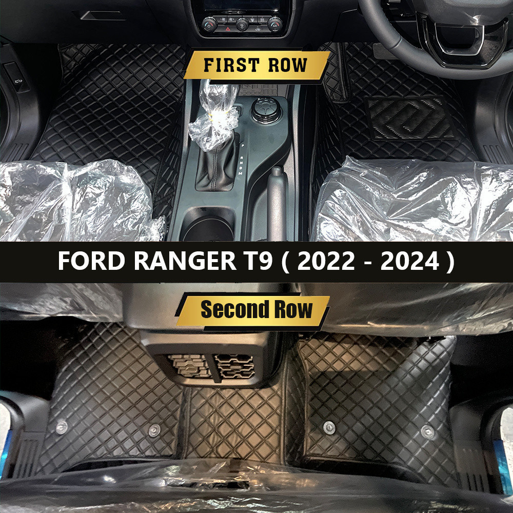 Top Carpet FORD RANGER T9 ( 2022 - 2026 ) 6D PU Leather Car Carpet VIP ...