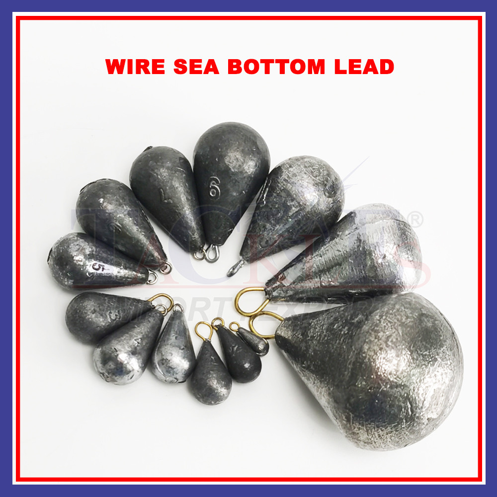 1PCS/1BIJI Wire Sea Bottom Lead Batu Ladung Timah Laut Bottom Fishing ...