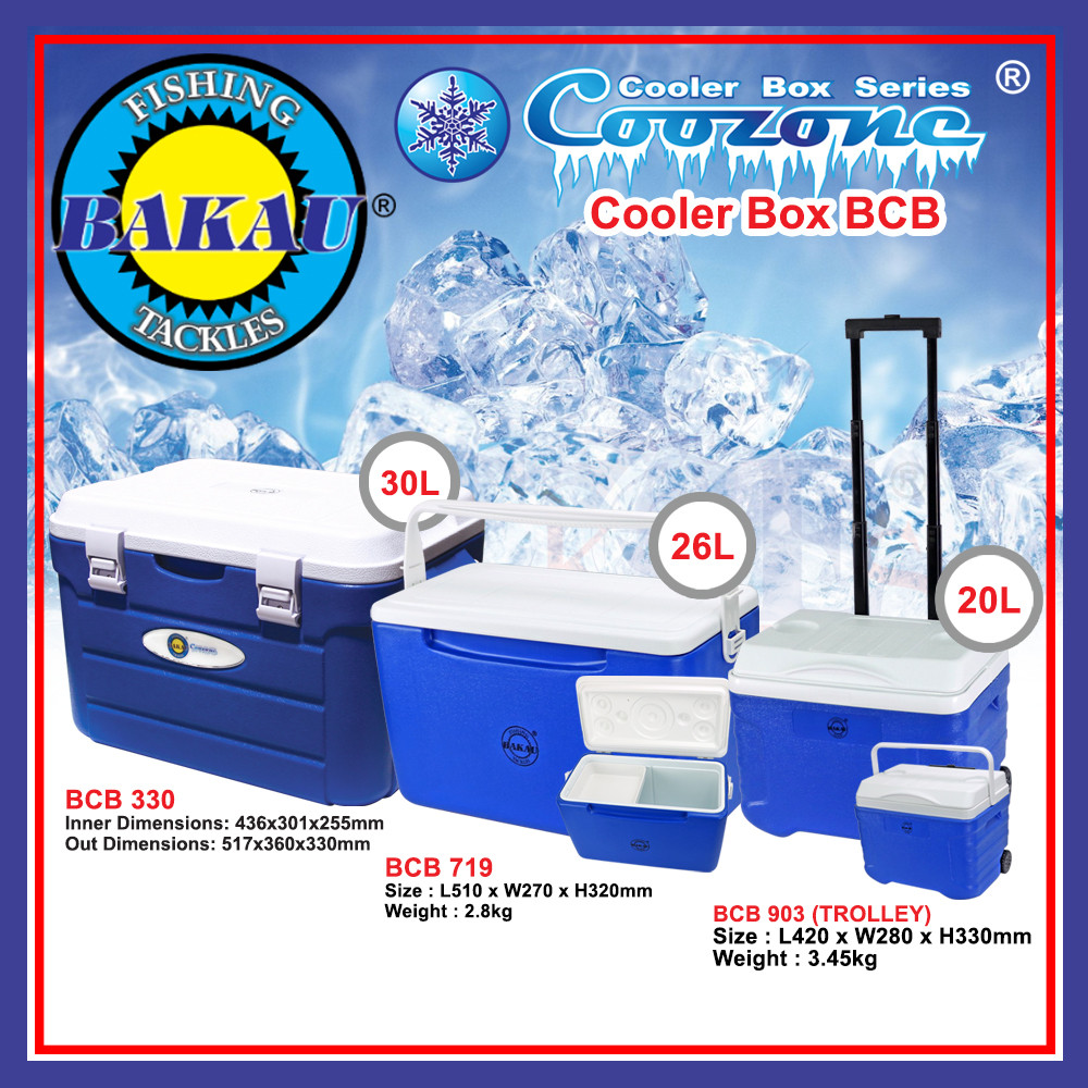 Bakau Cooler Box BCB (20L-30L) Cold Storage Portable Ice Box Kotak ...