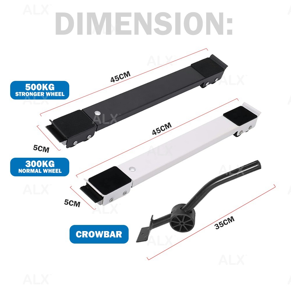 ALX 800L Fridge Roller Base Heavy Duty Movable Base Stand Anti-Rust ...