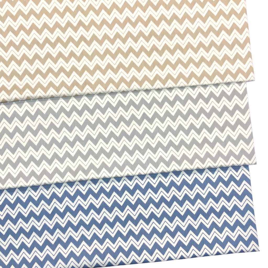 Kain Comb Cotton Zig Zag Bidang 60 inci / Chevron Zigzag Pattern Combed ...