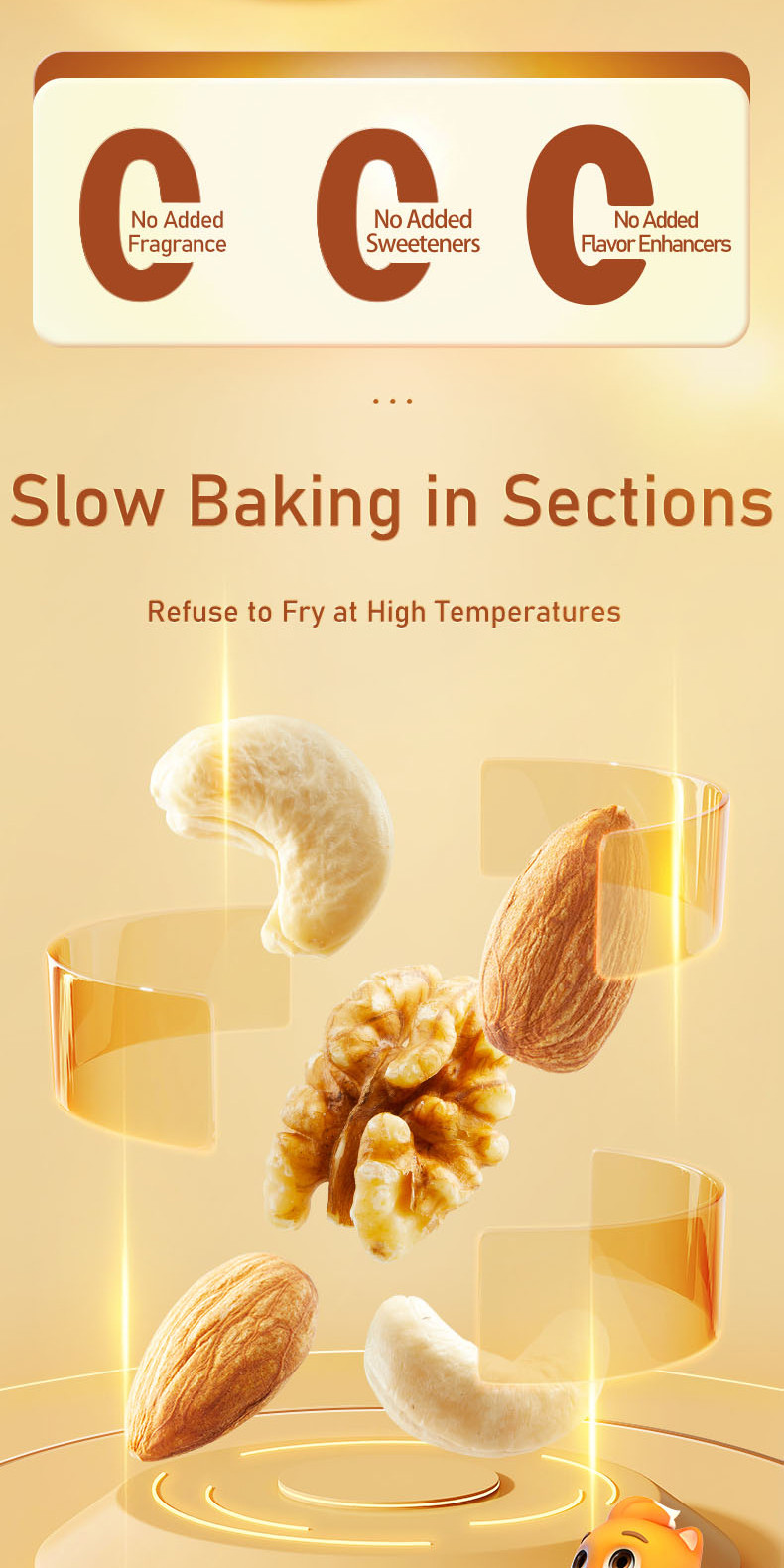 【Halal】Three Squirrels Canned Daily Nuts Mixed 3 Nuts + 3 Dried Friuts with almonds/cashews ...