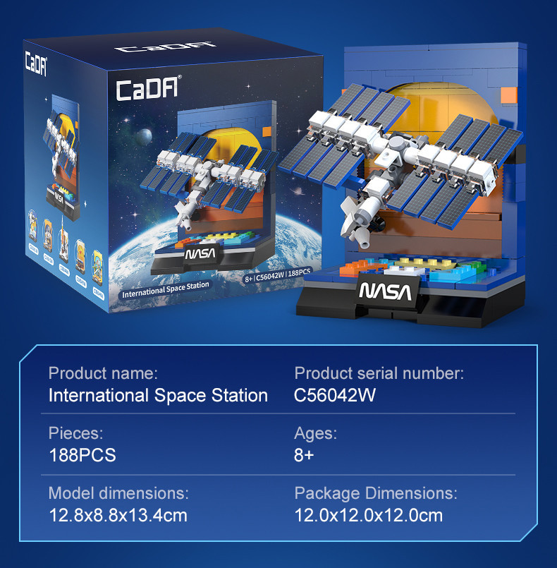CaDA NASA International Space Station Set DIY Space Series Set C56042W ...