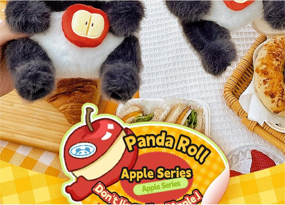 52TOYS Panda Roll Limited Edition Small-minded Panda with Apple Hat ...