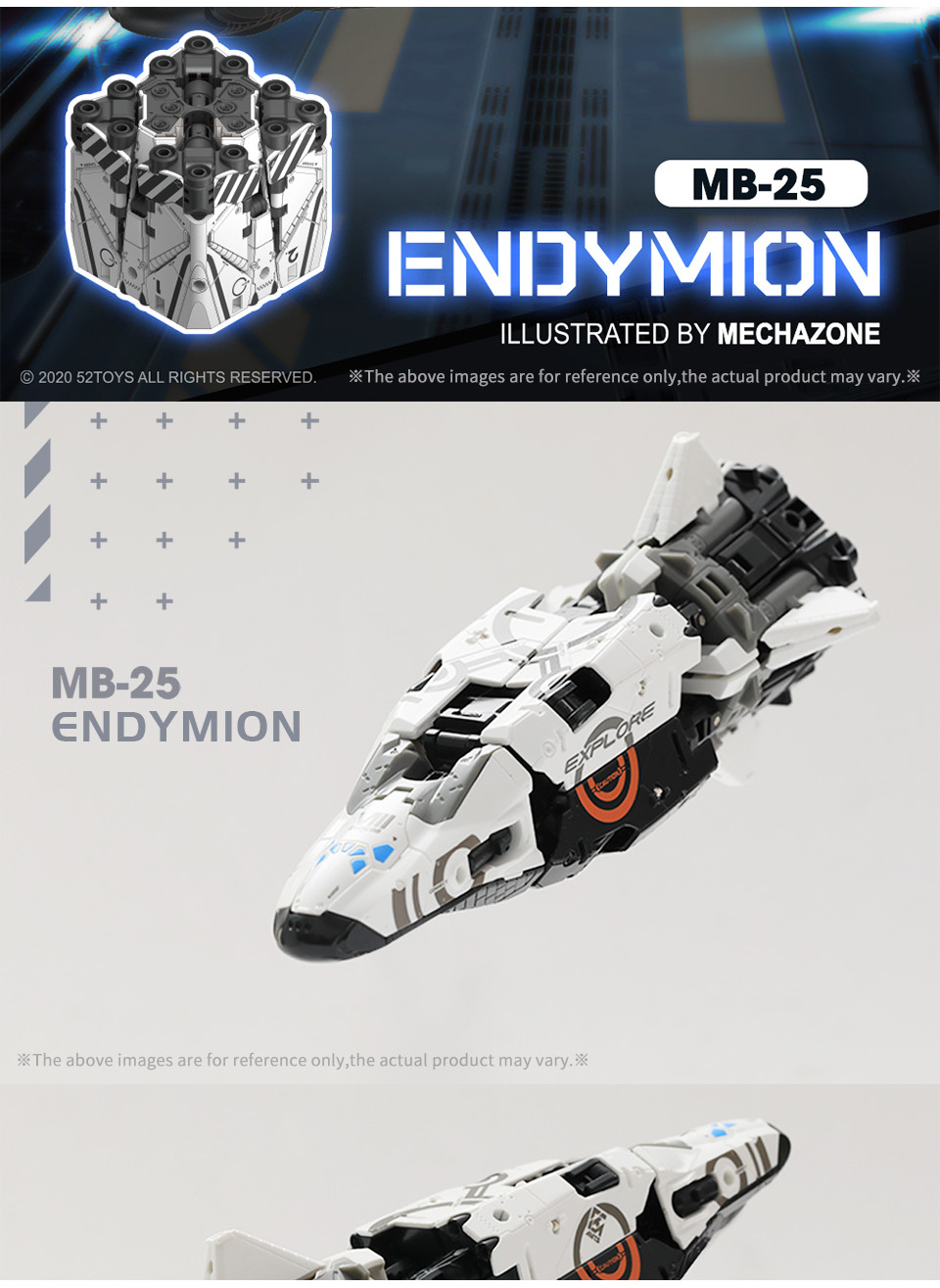 52TOYS MEGABOX MB-25 Endymion Mecha Deformation Action Figure Portable ...