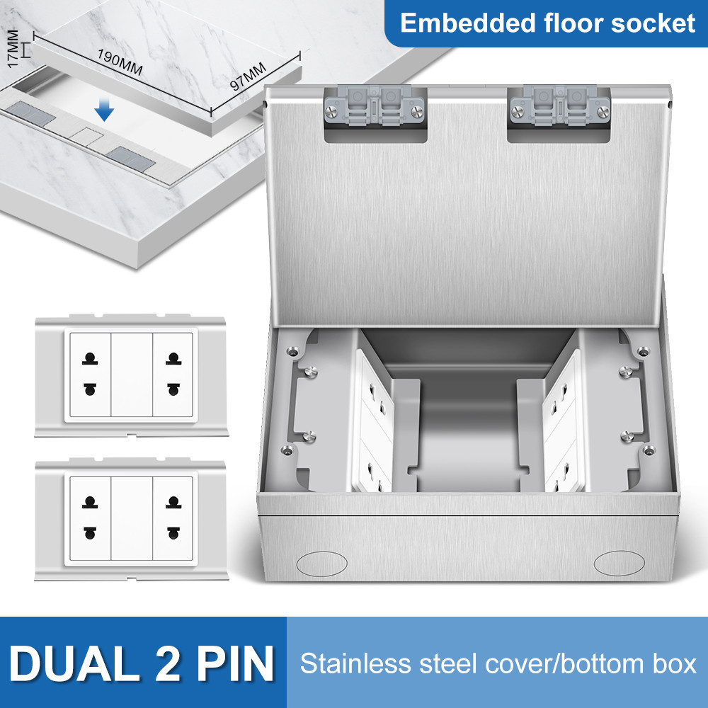 VISWE power socket usb socket hidden socket 2 pin socket floor socket ...