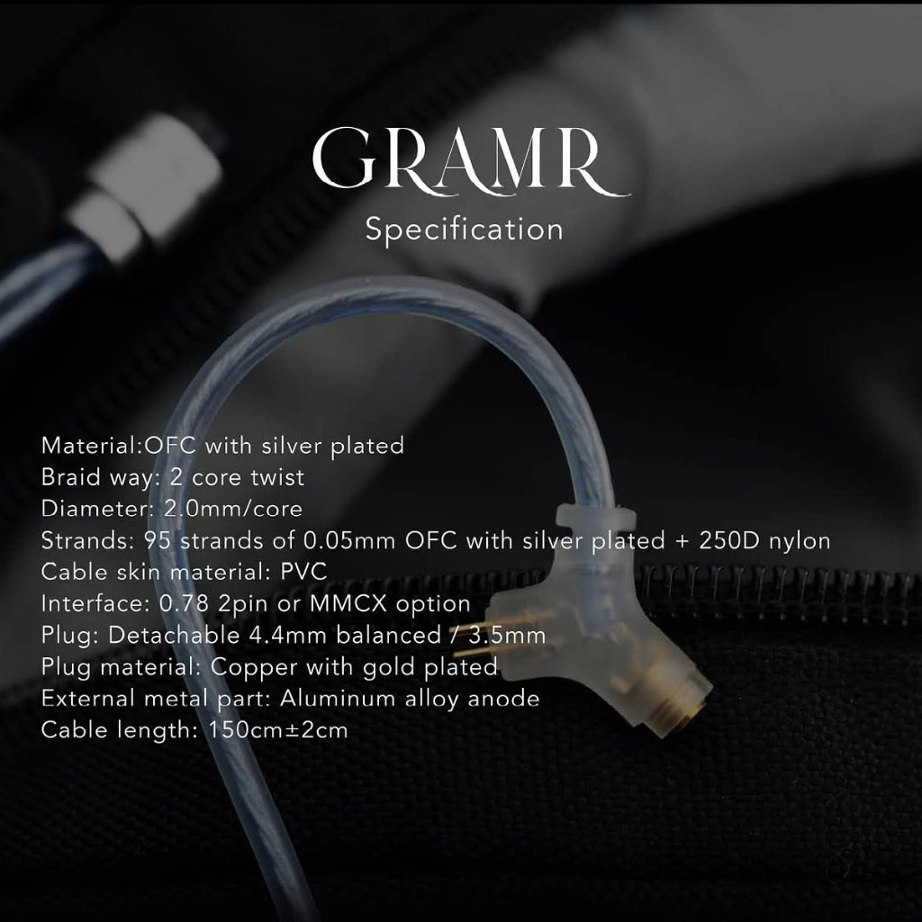 Kinera Gramr, In-Ear Monitors Upgrade Cable: Modular High-Purity Silver ...