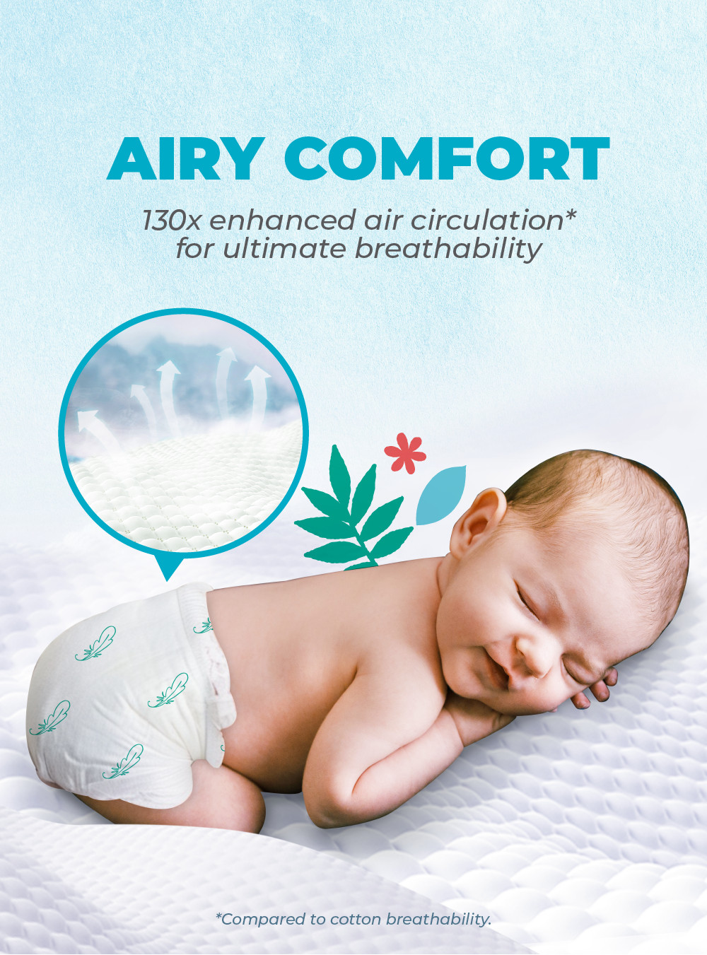 Offspring FeatherAir Comfort Baby Diapers Pants M264/L228/XL192 Pcs ...