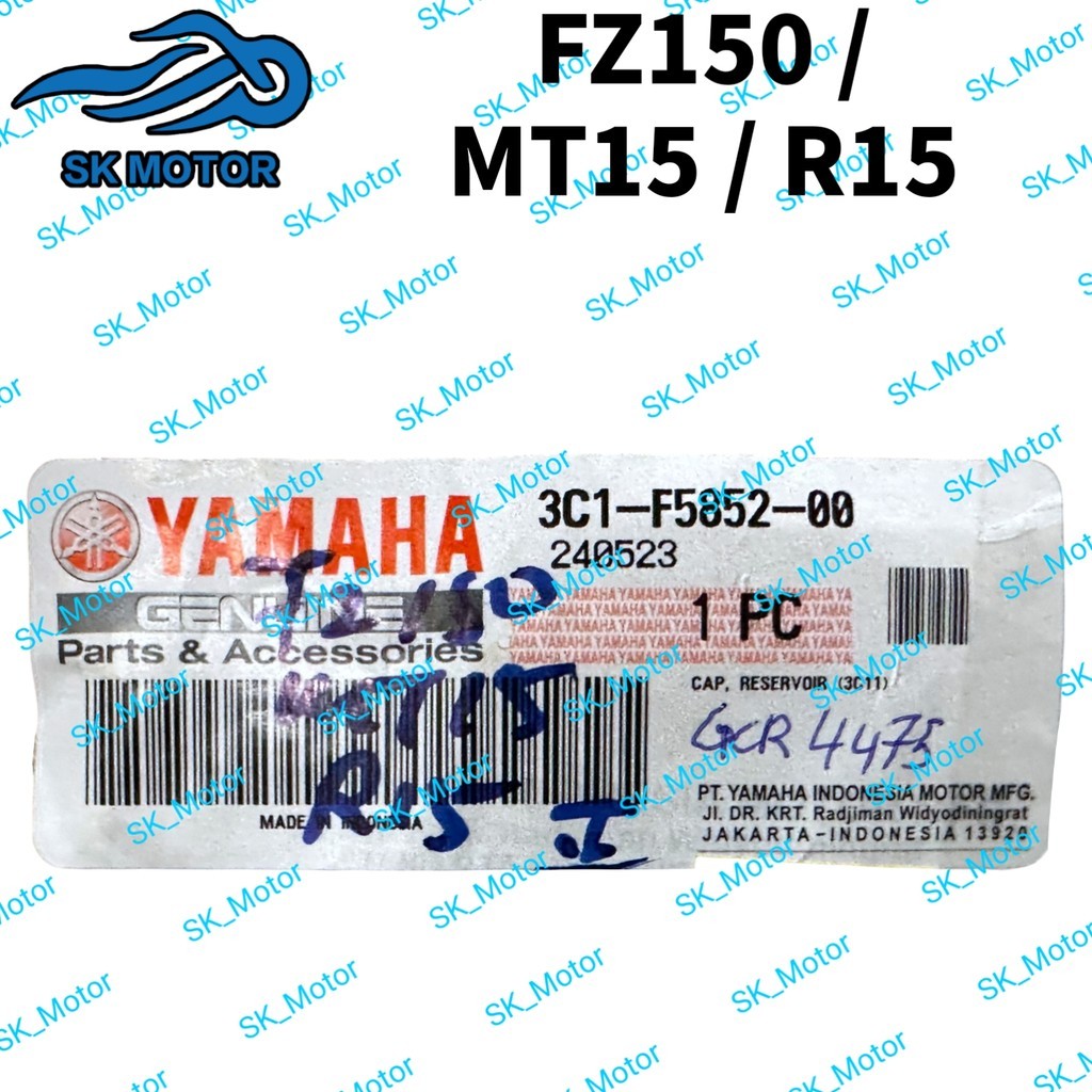 Yamaha YZF-R15 M R15M FZ150 MT-15 R25 Original Reservoir Cap Tutup ...