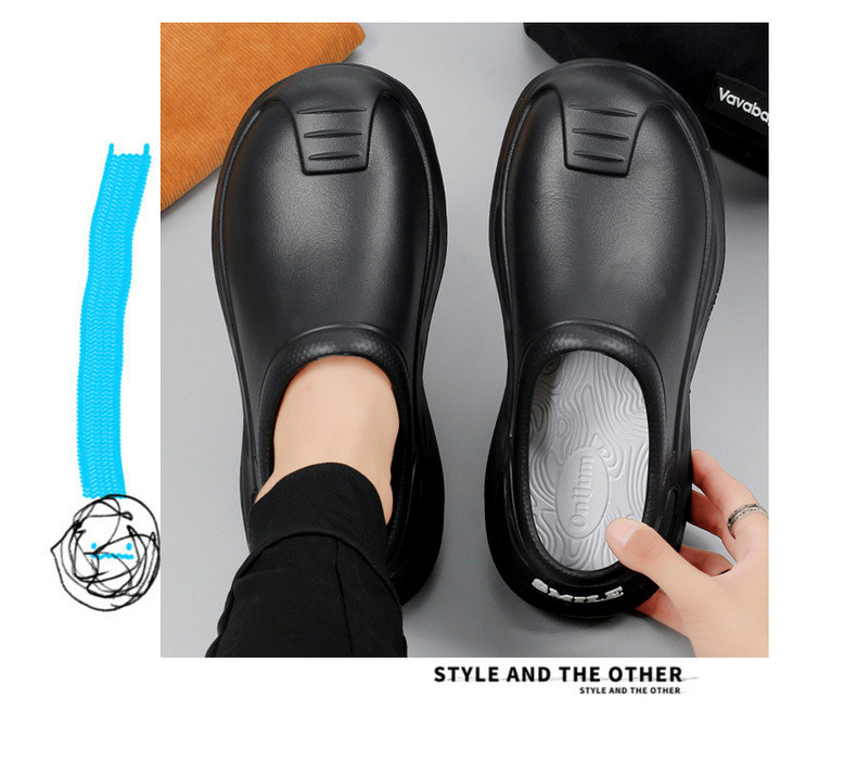 Raya Low-top rain shoes men's plastic shoes short tube non-slip thick ...