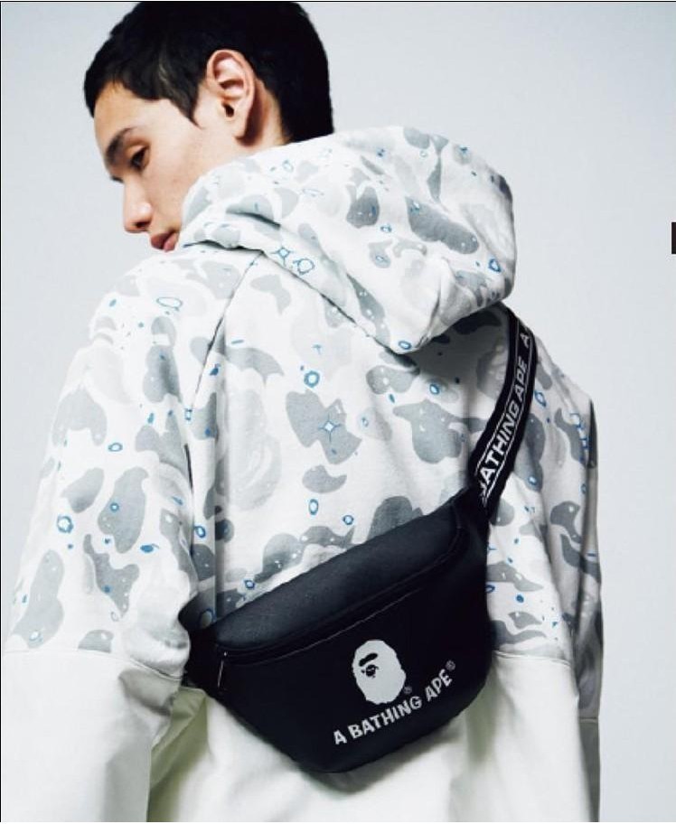 Bape Waist Bag Large Capacity Men's Messenger Bag | Shopee Malaysia