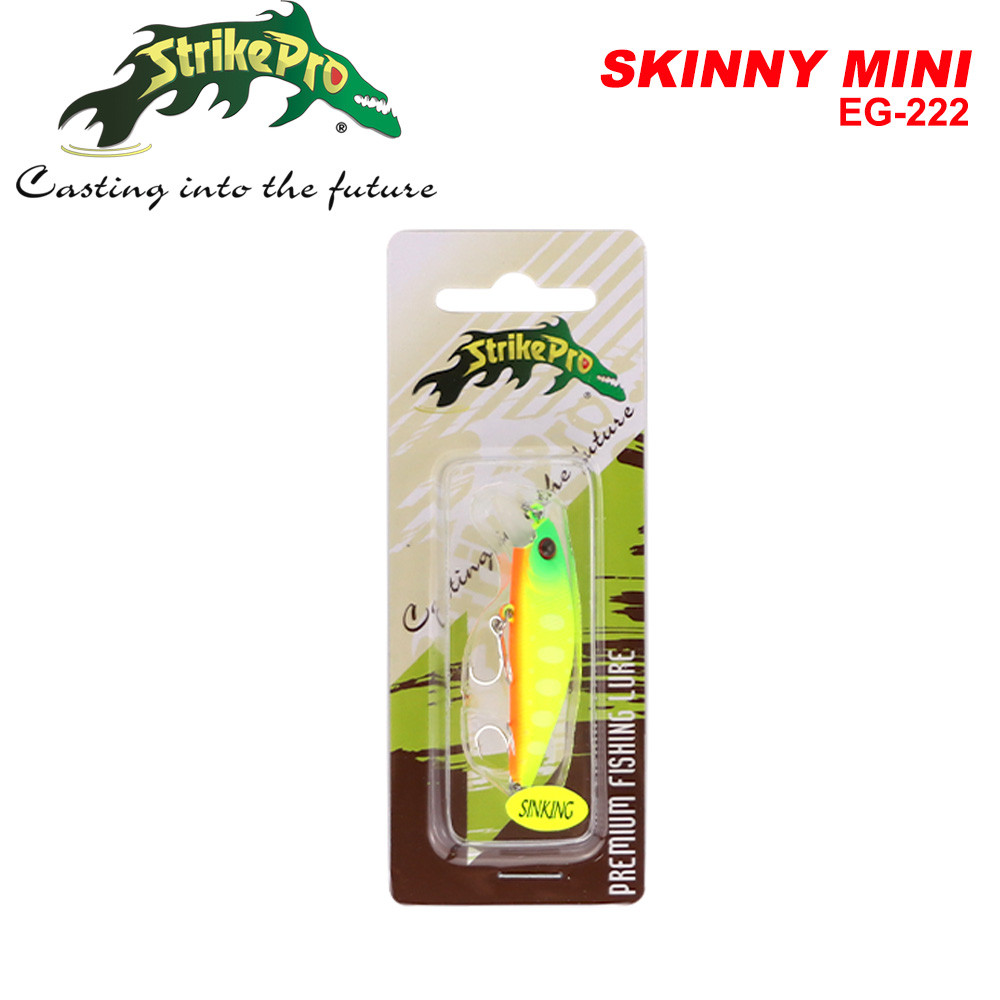 (4.7g/5.0cm) Strike Pro Skinny Mini EG-222 Fishing Lure Casting Fishing ...