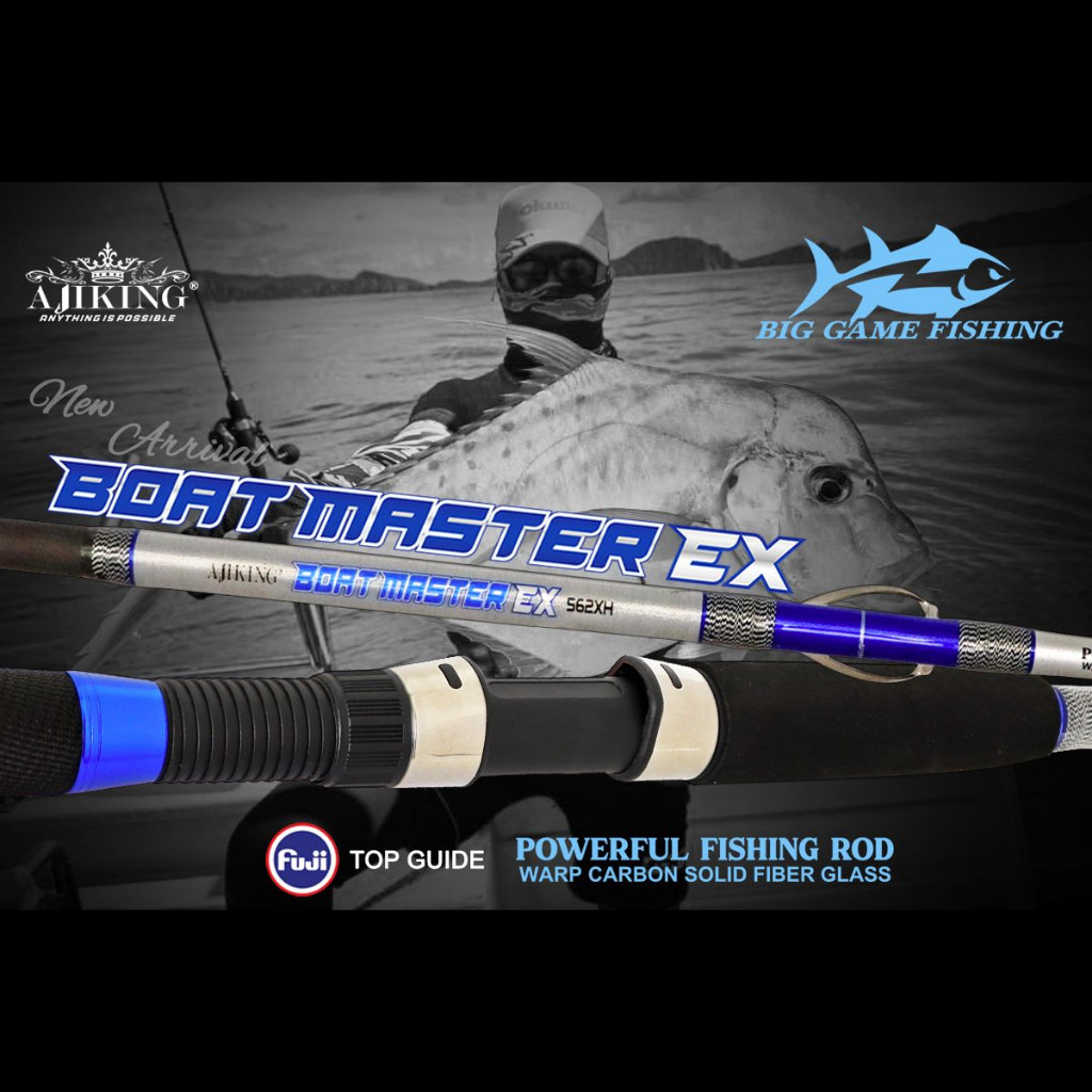 Ajiking Boat Master EX BME Joran Pancing Bot 5'6-6'6kaki | Air Masin ...