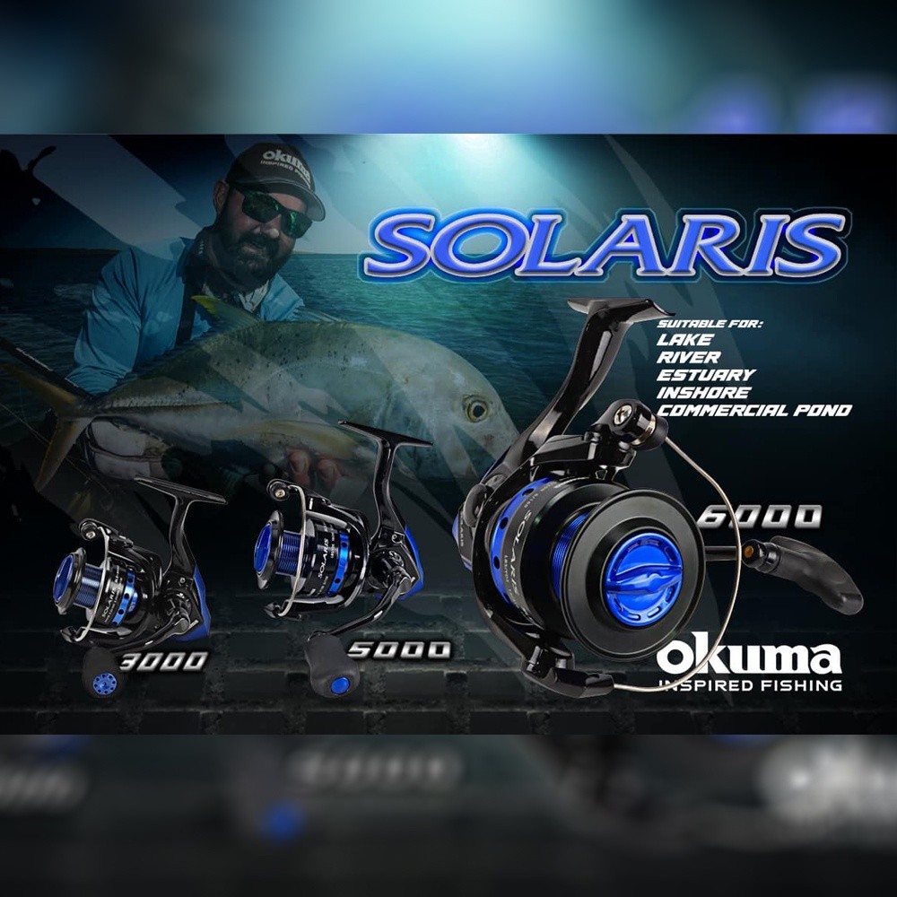 (7kg-14kg) Okuma Solaris Spinning Fishing Reel Mesin Pancing Ikan ...