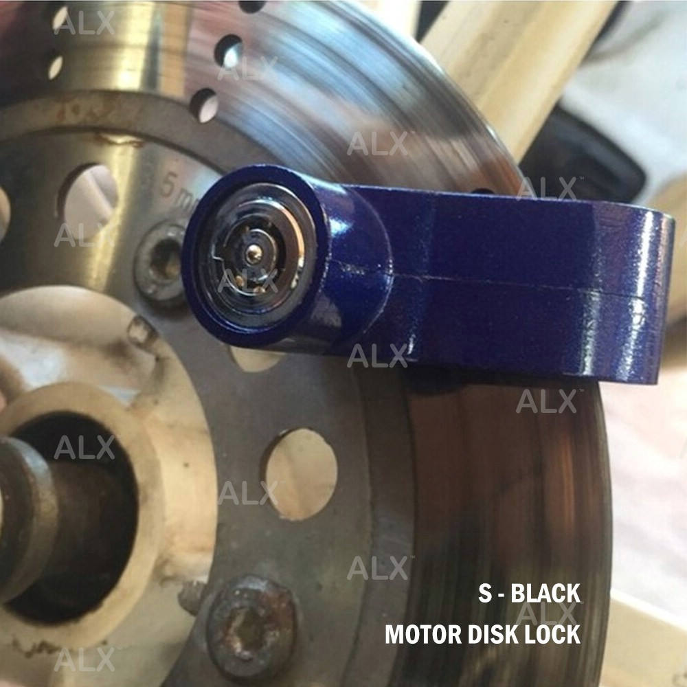 ALX Motor Alarm Disc Lock Very Loud Alarm 110dB Solid Alloy Throttle ...