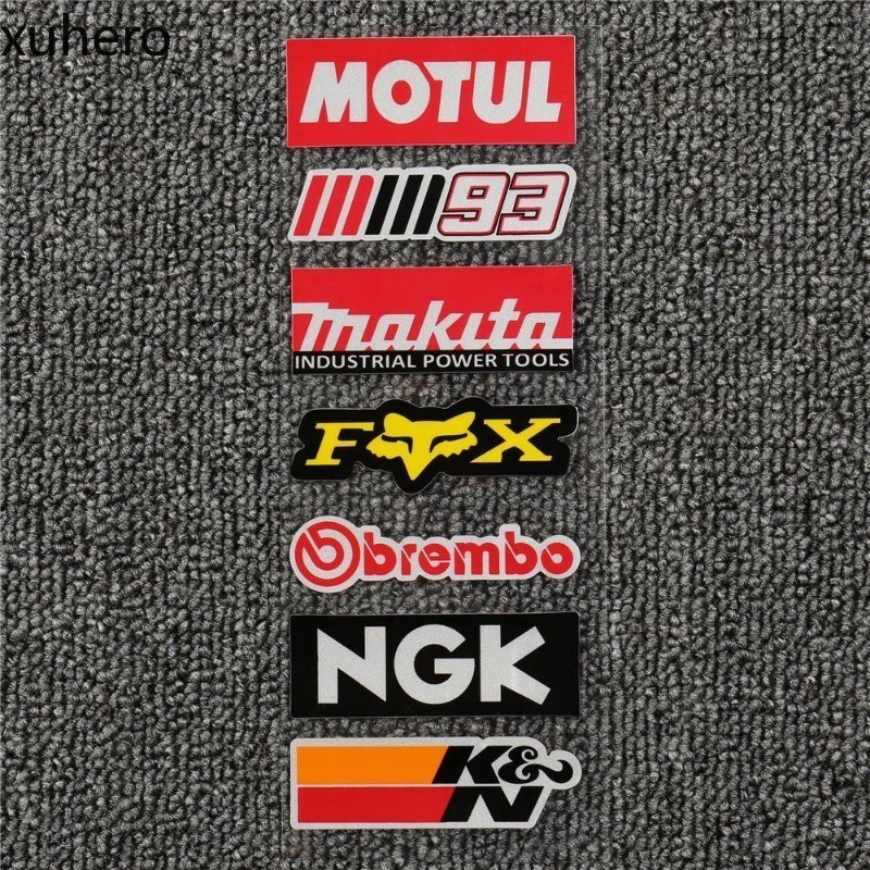 Reflective Motorcycle Side Strip Bike Helmet Sticker Car Vinyl Decal ...