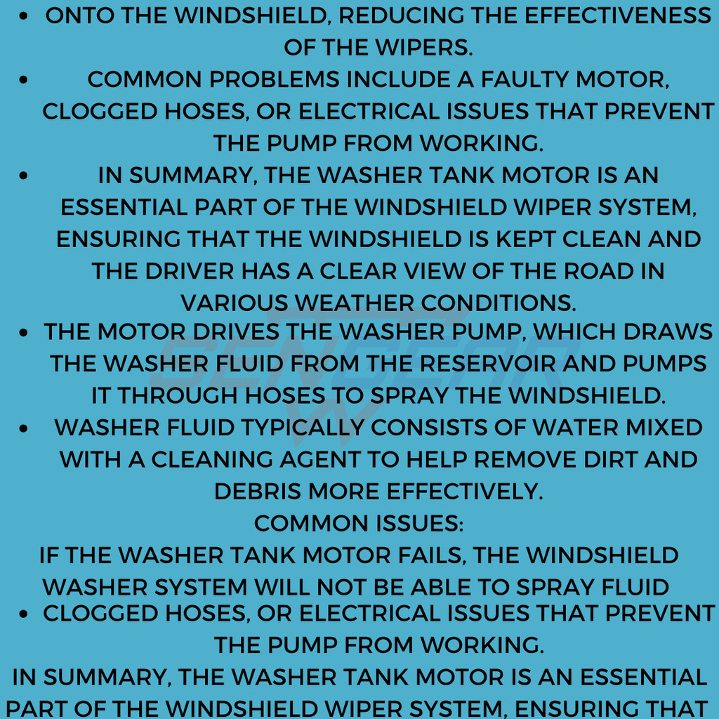 NAZA CITRA HYUNDAI GETZ WINDSCREEN WASHER WIPER WATER TANK MOTOR PUMP ...