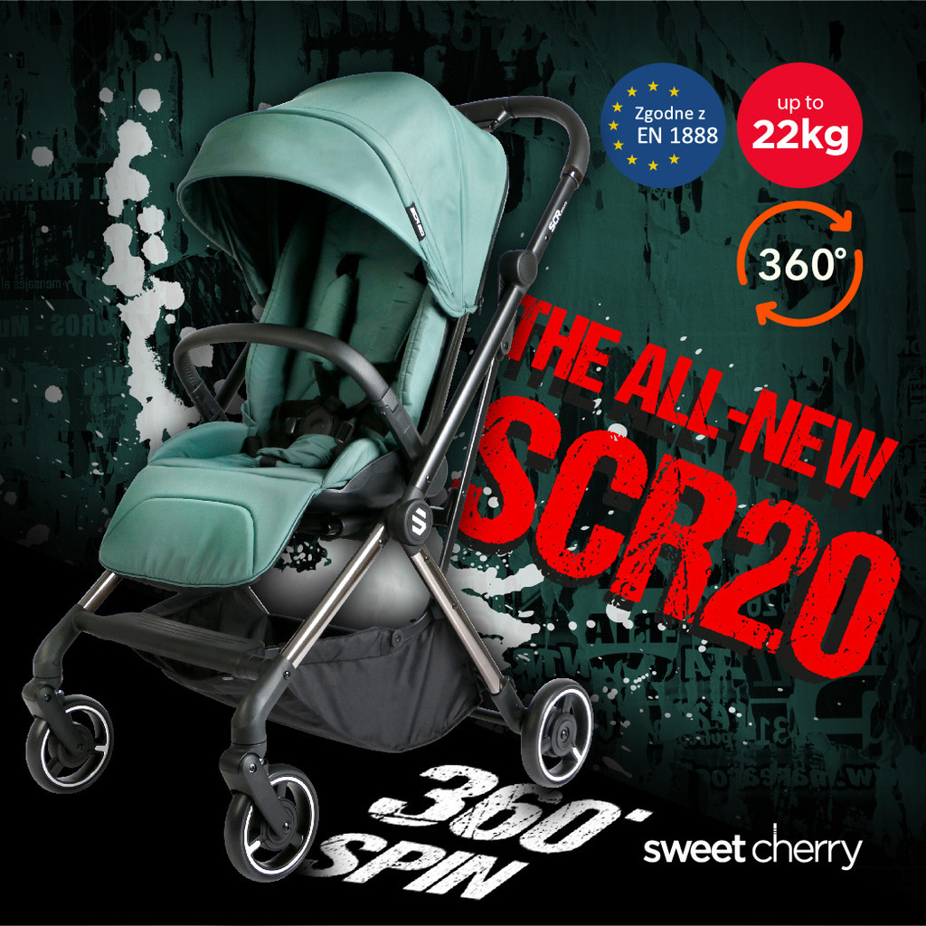 Sweet Cherry SCR Series Portable Compact Easy Folding 360 Rotation Baby ...