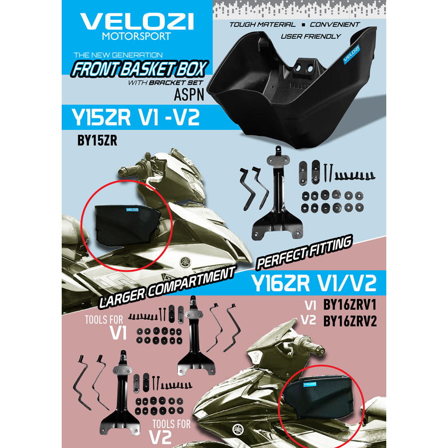 YAMAHA Y15 Y15ZR Y16 Y16ZR V1 V2 LC135 V8 FI Front Basket Box Bakul ...