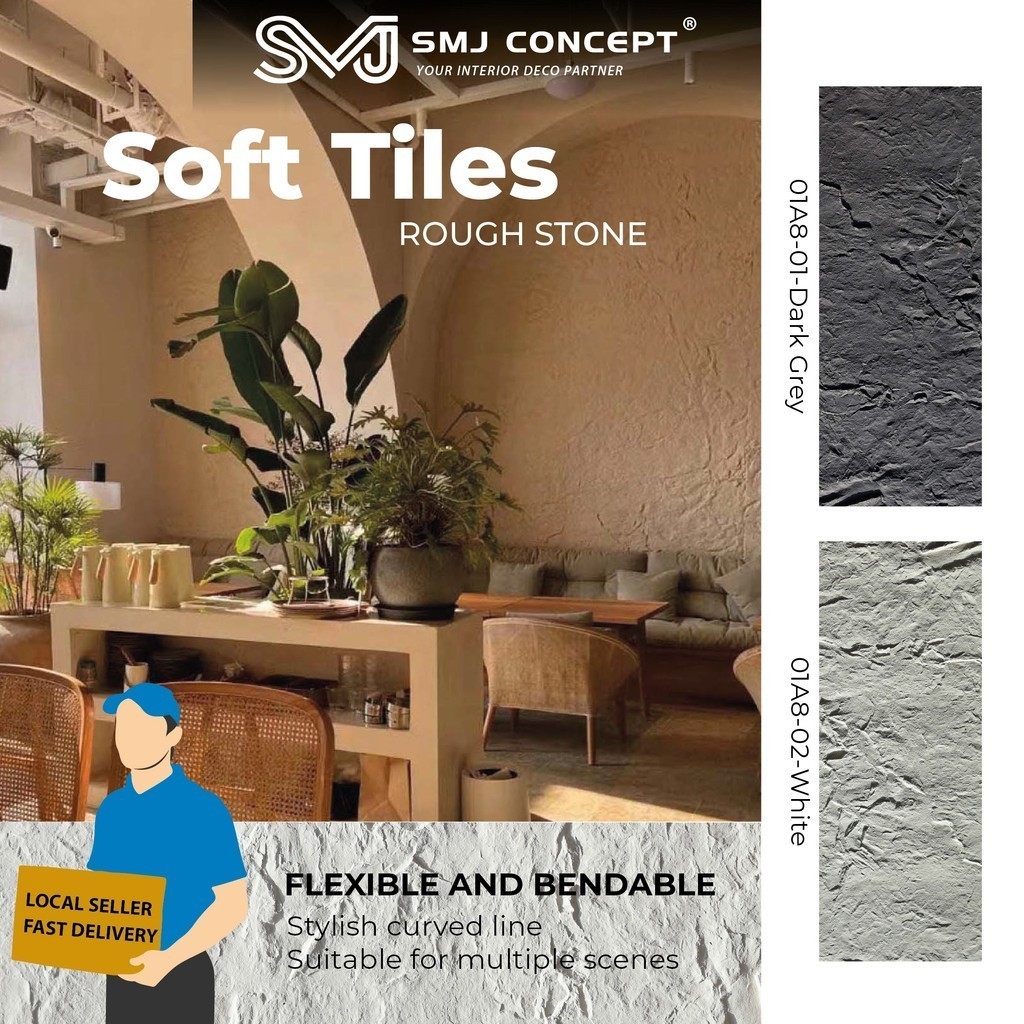 SMJ CONCEPT® Soft Flexible Tiles (LARGE) | Versatile Wall Panels For ...