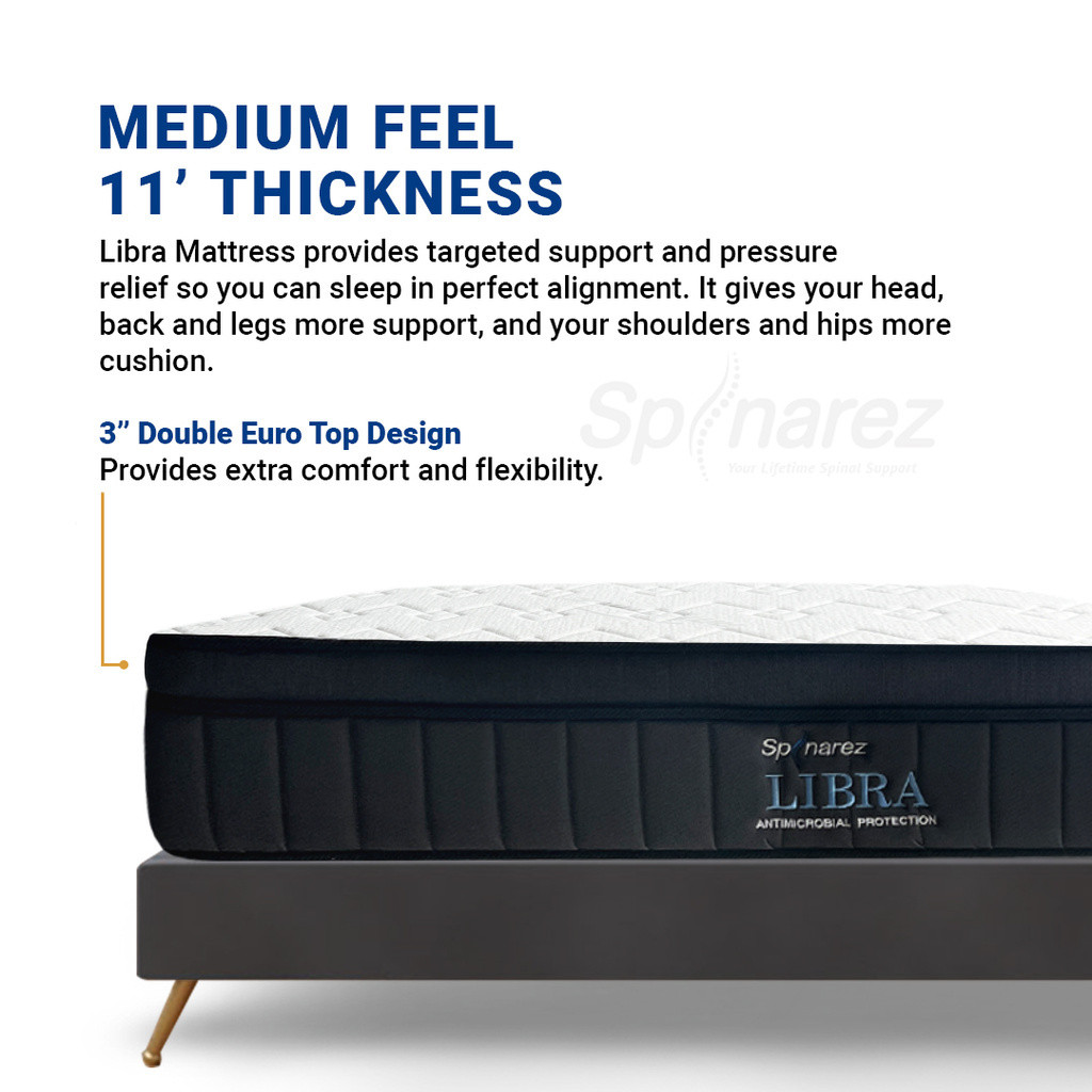 SpinaRez Libra Mattress 11 inch Individual Pocket Spring Mattress (King ...