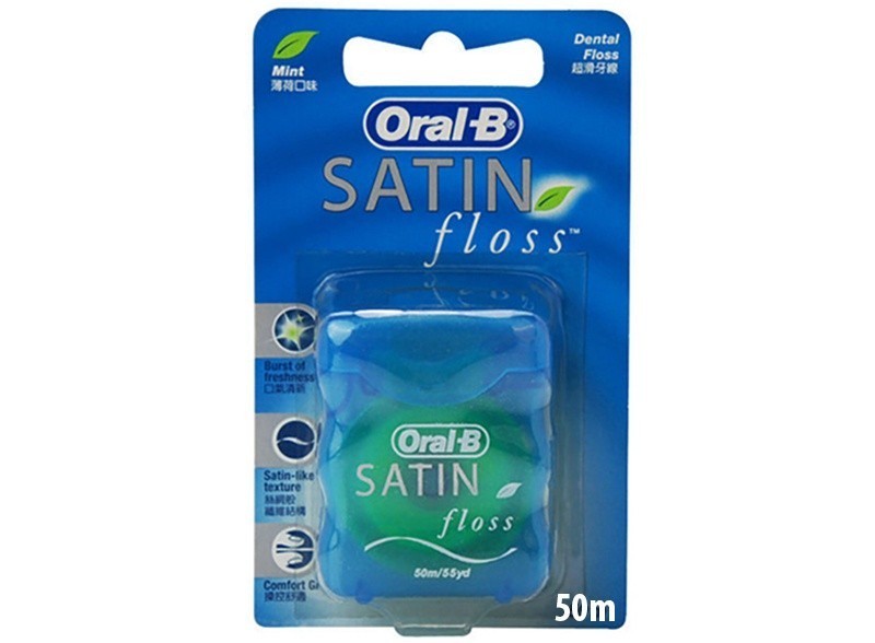 Oral B SATIN Dental Floss (Mint) 50m | Shopee Malaysia
