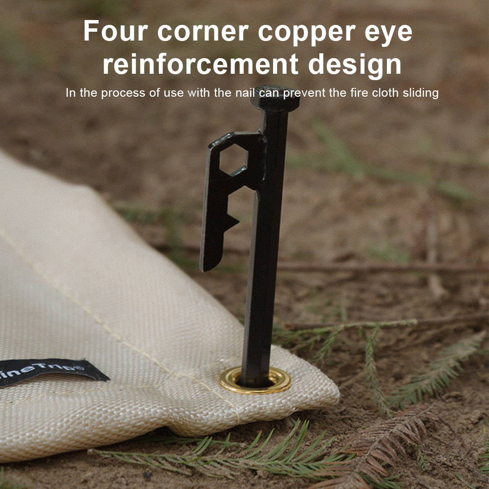 Tikar Penebat Barbeku Kain Kalis Api Perkhemahan Bersalut Kaca untuk ...