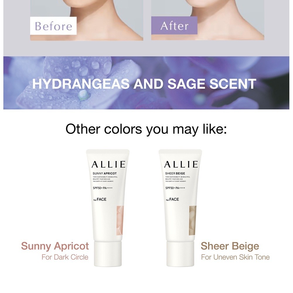 ALLIE Chrono Beauty Color Tuning UV - 01 Ennui Purple (40g) | Shopee ...