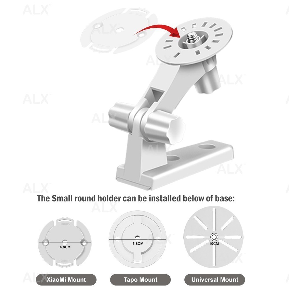 ALX Universal CCTV Holder Wall Mounted Camera Rack CCTV Bracket Punch ...