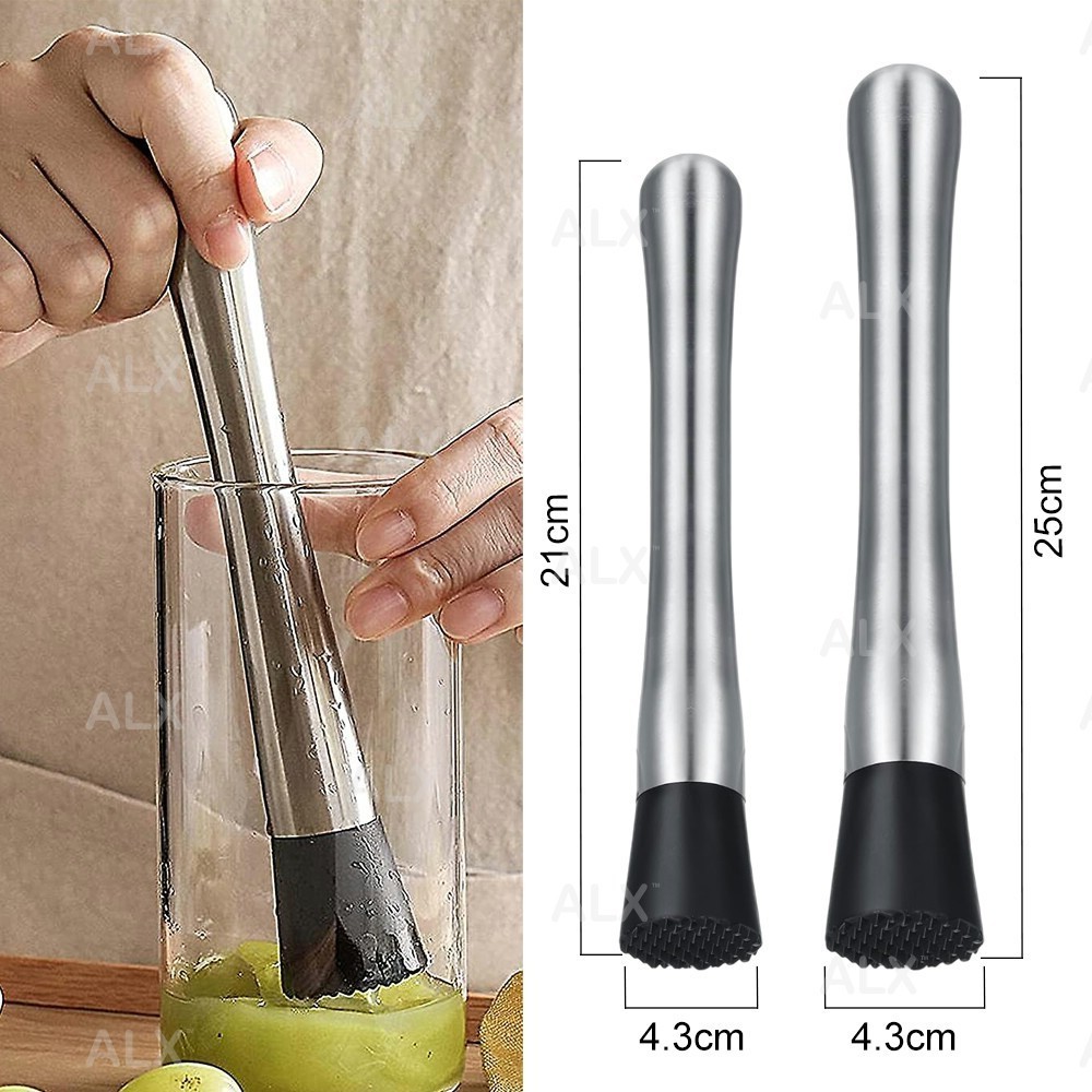 ALX 21/25CM Ice Hammer Crusher Stick Cocktail Mixing Muddler Stick Ice ...