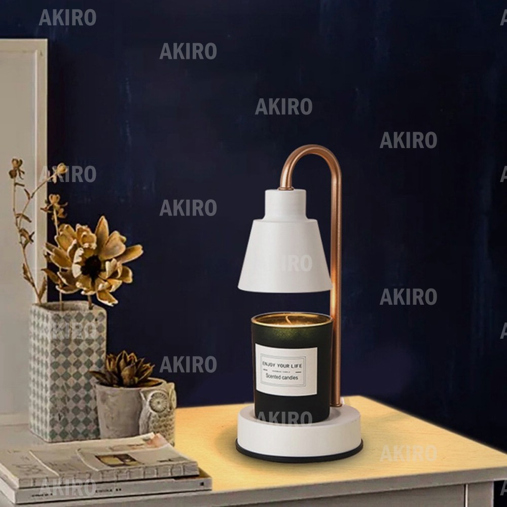 AKIRO Bedroom Aromatherapy Wax Lamp Adjustable Warmer Melting Candle ...