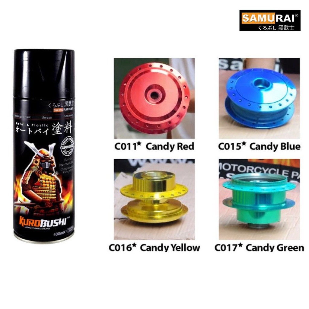 Samurai Candy Colours Aerosol Coating Spray Paint for Automotive Car ...