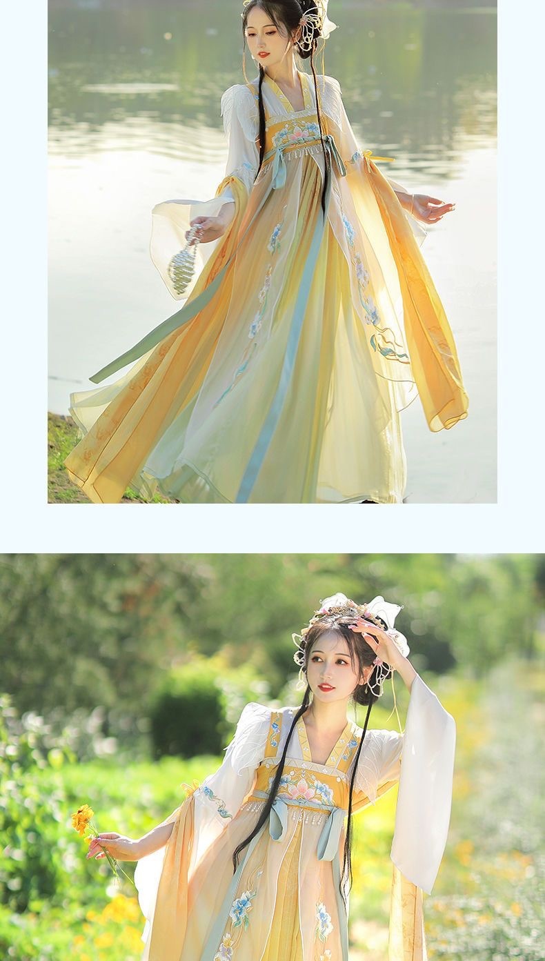 New Chinese Style Ancient Hanfu Full Set One Whole Set Female Fairy ...