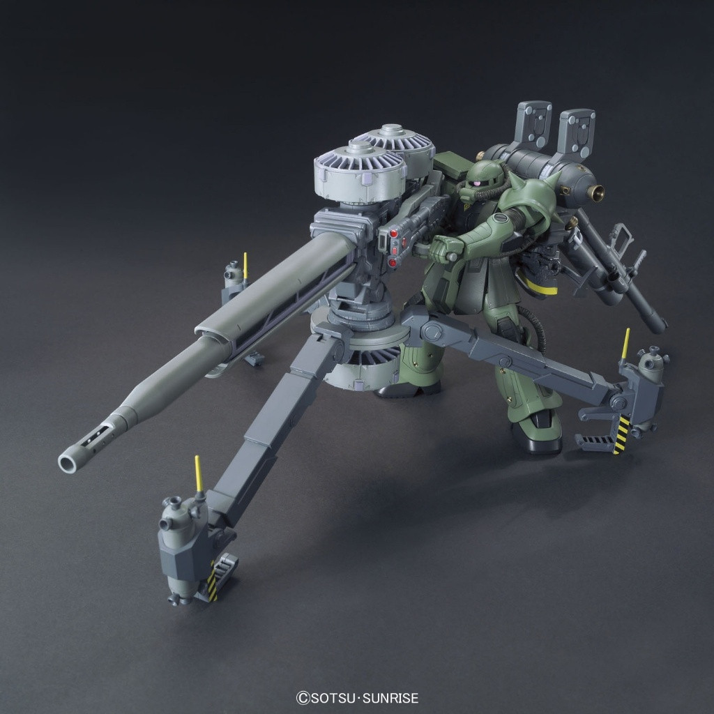 BANDAI HG 1/144 ZAKU II + Big Gun Set Thunderbolt Vers. GUNDAM Model ...