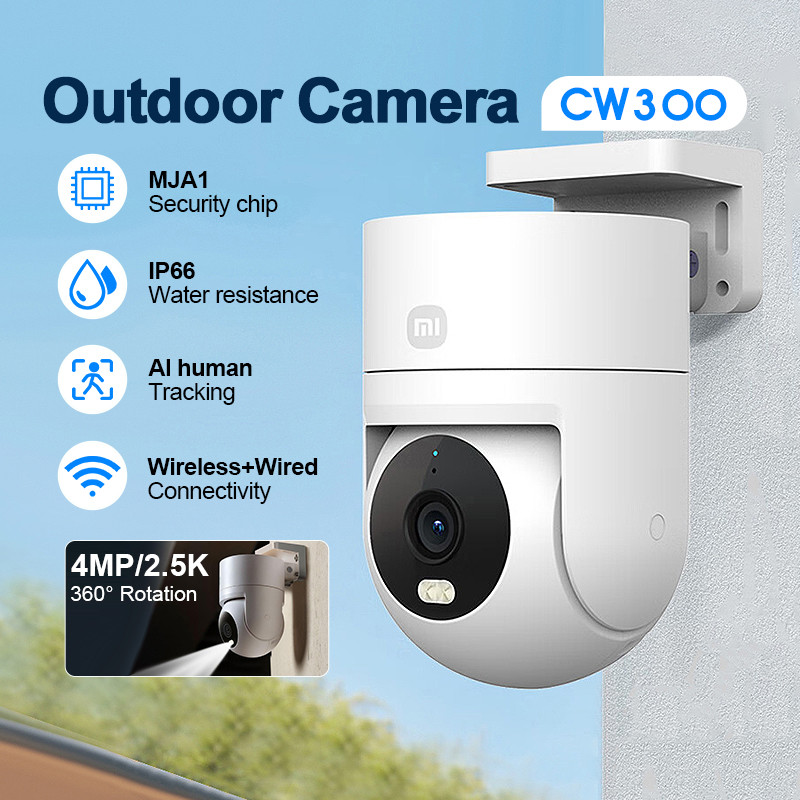 Xiaomi Outdoor Camera CW300 CCTV 2.5K Ultra-clear 4MP AI Human Tracking ...
