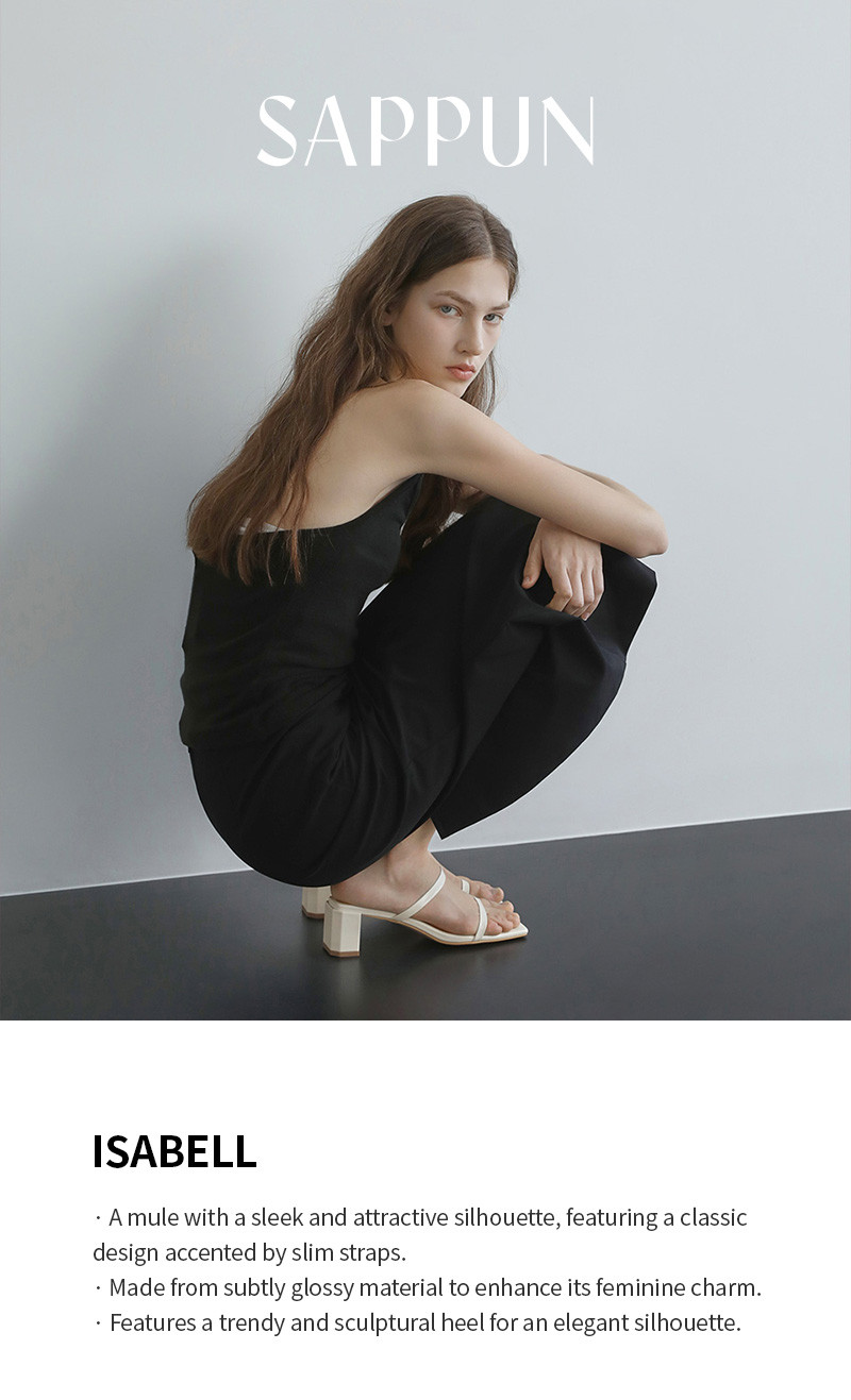 [SAPPUN] Isabell Square Sandal Mules (5cm) | Shopee Malaysia