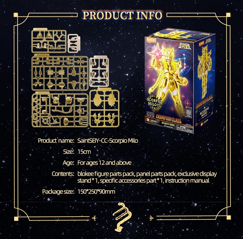 Blokees Saint Seiya - Champion Class 03 Model Kit - Scorio Miro ...