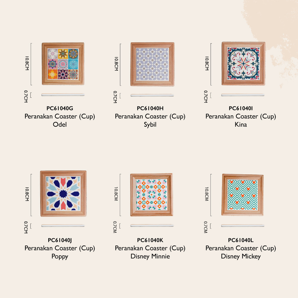 Table Matters - Peranakan Cup Coaster Collection | Shopee Malaysia