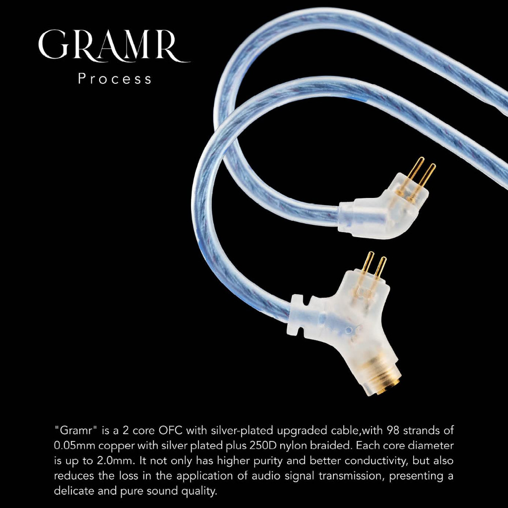 Kinera Gramr, In-Ear Monitors Upgrade Cable: Modular High-Purity Silver ...