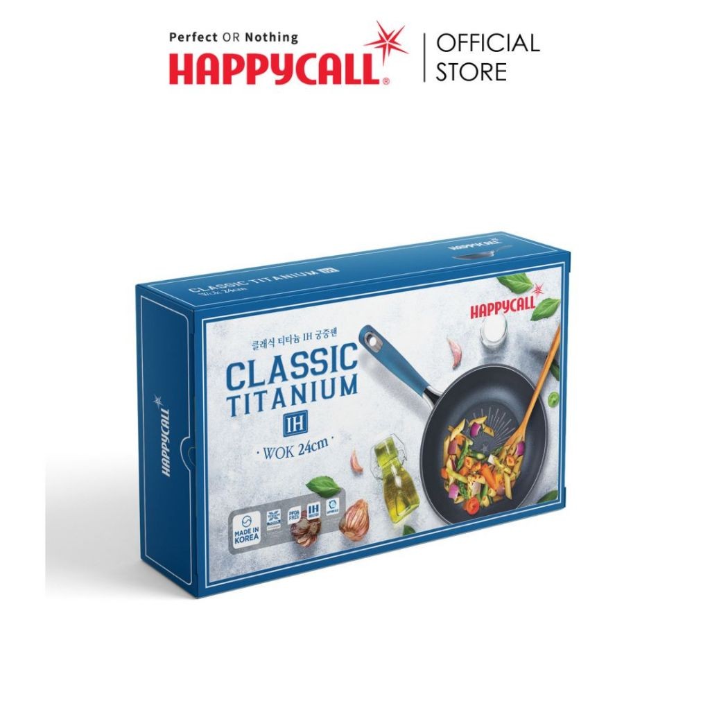 HAPPYCALL Classic Titanium IH Wok Pan (24cm) 3001-0237 | Shopee Malaysia