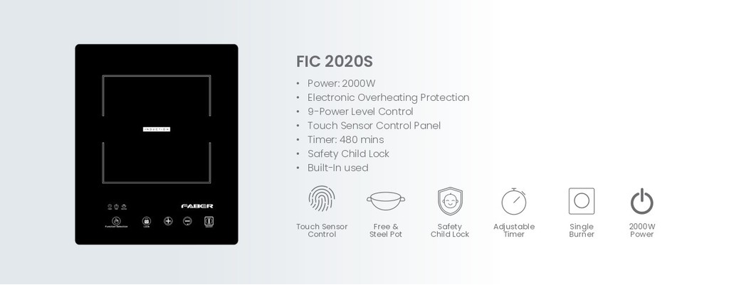 Faber Built-In Ultra Slim Induction Hob Induction Cooker Fic2020s/2010S ...