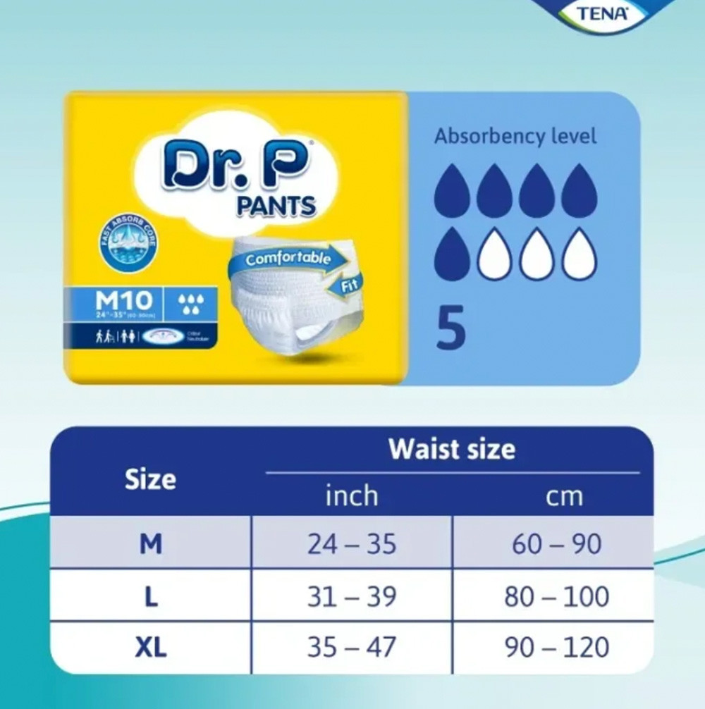 Dr. P Adult Pants Diapers XL (8 Pcs x 8 Packs) | Shopee Malaysia