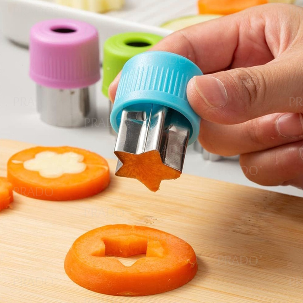 PRADO 12pcs Stainless Steel Shape Cutter Rust-free Vegetable Baby Fruit ...