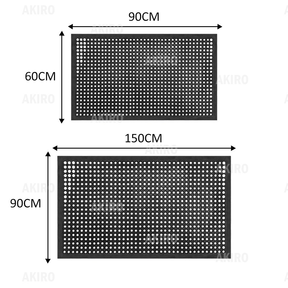 AKIRO Anti-Slip Commercial Heavy Duty Floor Mat Waterproof Rubber Mat ...