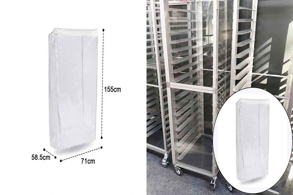 [JU] Clear Lid Bread Rack Cover Transparent Bread Rack Cover Clear ...